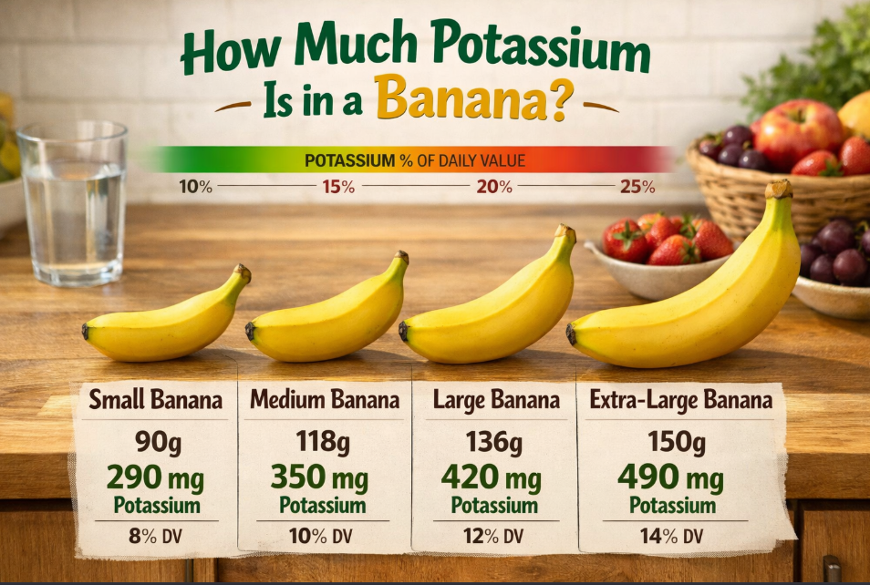 How Much Potassium Is in a Banana?