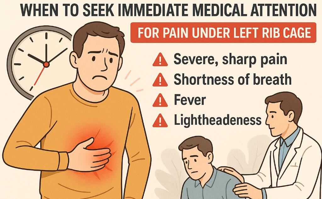 Pain under Left Rib Cage:20 Causes & When to See a Doctor