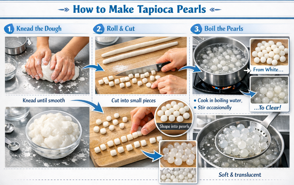 How to Make Perfect Tapioca Pearls for Bubble Tea Recipe